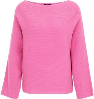 Zero Strickpullover Damen mit U-Bootausschnitt (1-tlg) Plain/ohne Details