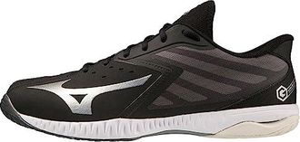Mizuno Unisexe Wave GK Indoor, Noir/Argent/Blanc, 46 EU, Noir/argenté/Blanc, 47 EU