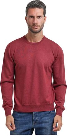 Gran Sasso Pull &agrave; col rond - Homme - Pulls - Rouge - Taille: 3XL