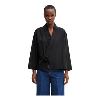 Kenzo Bindeg&uuml;rtel-Blazer - - Jackets - Damen - Schwarzk - M