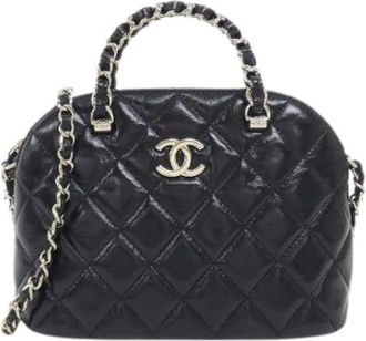Chanel Pre-owned Sac Bandouli&egrave;re en Cuir dAgneau - Femme - Pre-owned - Noir - Taille: ONE Size
