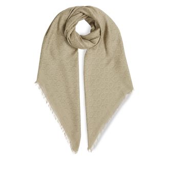 Calvin Klein Tuch Calvin Klein Monogram Jacquard Scarf K60K608779 Gr&uuml;n