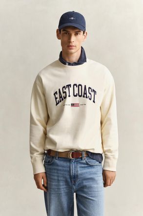 GANT Herren Sweatshirt mit Spr&uuml;hgrafik (XXXL) CREAM