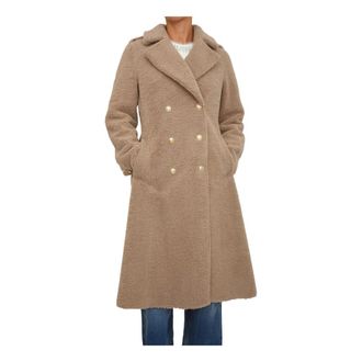 Guess Faux Fur Long Coat - - Coats - Damen - Beige - S