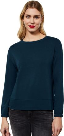 Street One Damen A318784 Oversize Langarmshirt, deep Teal Blue, 42