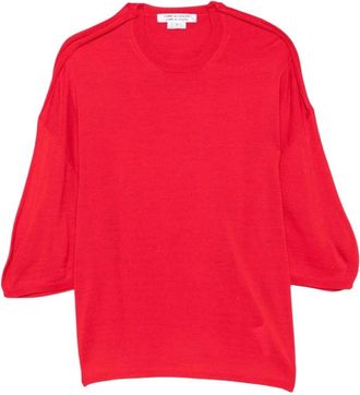 Comme Des Gar&ccedil;ons Rrn5154 Strickoberteil - - Knitwear - Damen - Rot - M