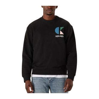 Calvin Klein Schwarzer LS E 350Trry CK BHS Pullover - - Sweatshirts & Hoodies - Herren - Schwarzk - XL