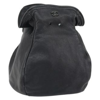 Chanel Pre-owned Vintage Leder Bucket Bag - - Pre-owned - Damen - Schwarzk - ONE SIZE