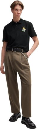HUGO BOSS Poloshirt f&uuml;r Herren, Regul&auml;r, kurz&auml;rmlig (Schwarz)