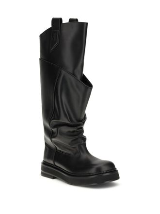 The Attico Womens La Passeggiata Boots 100 Calf Leather Bos Taurus