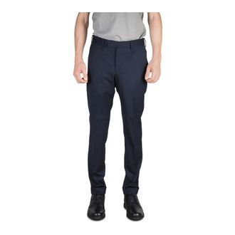 Pantaloni Torino Blaue Gabardine Herrenhose - - Trousers - Herren - Blau - M