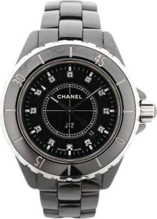 Chanel Montre Pre-owned J12 H1625 - Femme - Pre-owned - Noir - Taille: ONE Size