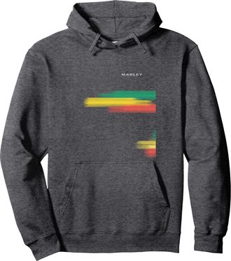 Bob Marley Offizieller Rasta-Spritzer Pullover Hoodie, Unisex, Erwachsene, Fans of Bob Marley, Reggae Music Lovers, Schwarz, S