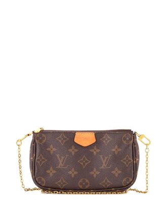 Louis Vuitton petite pochette Multi Pochette Accessoires en toile monogramm&eacute;e - Marron