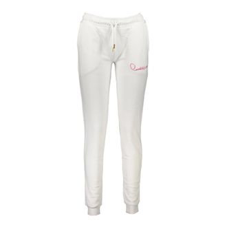 Cavalli Sportliche wei&szlig;e Damen-Hose mit Stickerei - - Trousers - Damen - Wei&szlig; - M