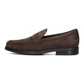 Tod's Herren Slip-Ons Braun Wildlederschuhe - - Shoes - Herren - Braun - 43 EU