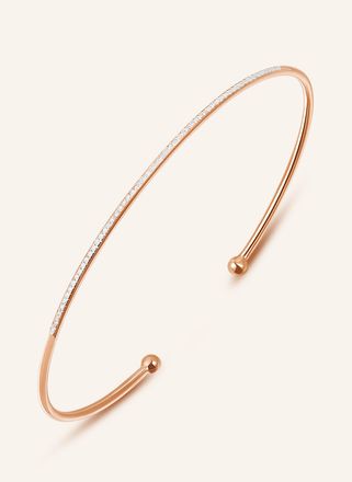 Leaf Armreif Circle Aus 18 Karat Ros&eacute;gold Mit Diamanten rosegold