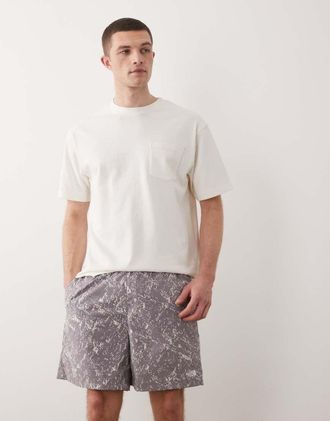 The North Face Class V Pathfinder - Schlupf-Shorts mit grauem Muster, 7 Zoll Schrittl&auml;nge