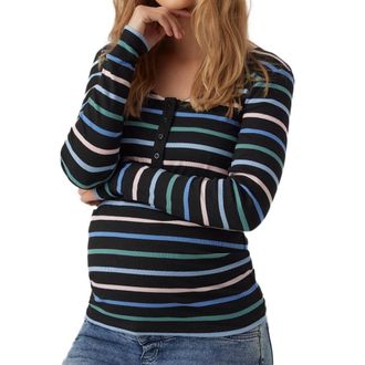 Mama Licious Mamalicious Lia Schwangerschaftsshirt f&uuml;r Damen, Schwarz, Schwarz, X-Large