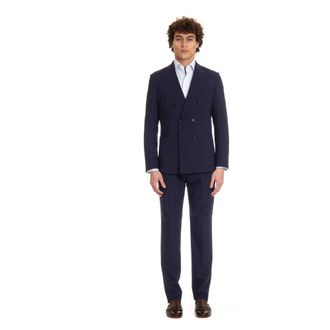 Eleventy Double-Breasted Suit - - Suits - Herren - Blau - L