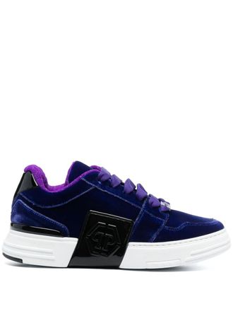 Philipp Plein Sneakers aus Samt - Violett