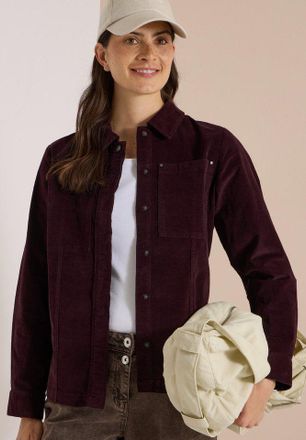 Cecil Cordjacke Feincord Overshirt, Baumwollmix, Brusttaschen