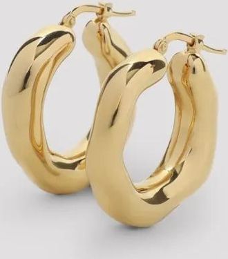 Jil Sander Ohrringe - Chunky Rounded Hoop Earrings - Gr. unisize - in Mehrfarbig - f&uuml;r Damen