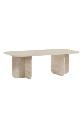MID.YOU Mid.you Couchtisch, Creme, Holzwerkstoff, Holzoptik, 120x41x60 cm, Wohnzimmer, Wohnzimmertische, Couchtische