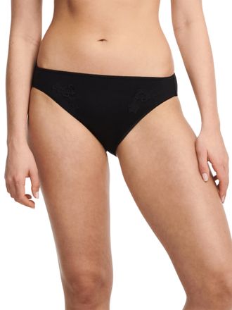 Chantelle Slip CHANTELLE HEDONA, Damen, Gr. 38, schwarz, Obermaterial: 83% Polyamid, 17% Elasthan, k&ouml;rpernah, Unterhosen Slip, blickdichtes Gewebe, Guipure Spit