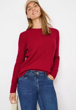 Cecil Strickpullover Pullover mit Strukturdetails (1-tlg)