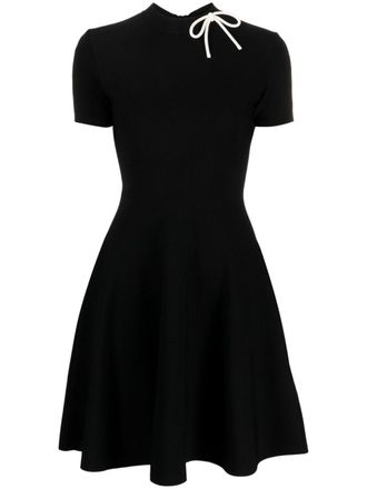 Valentino Garavani robe sans manches &agrave; d&eacute;tail de noeud - Noir