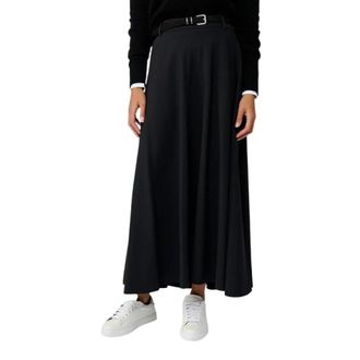 Herno Femme, Jupes, Noir, Taille: 42 FR Gonna Svasata Bottone