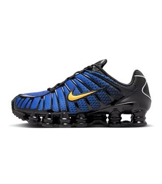 Nike Shox TL Baskets pour homme, Noir M&eacute;tallis&eacute; Argent Lyon Bleu Varsity Ma&iuml;s, 43 EU