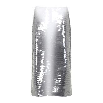 Sportmax Grauer Rock f&uuml;r Damen Eleganter Stil - - Skirts - Damen - Grau - L