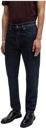 BOSS Hommes H-Re.Maine Maine Jean Regular Fit en Denim Stretch Bleu fonc&eacute;