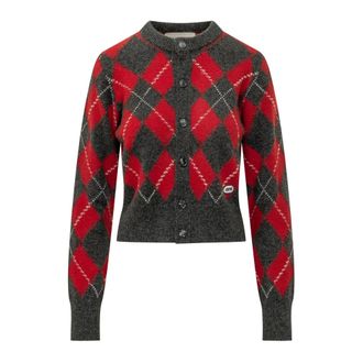 Ami Rundhalsausschnitt Cardigan - - Knitwear - Damen - Mehrfarbig - S