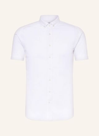 DeSoto Desoto Kurzarm-Hemd Slim Fit Aus Jersey weiss