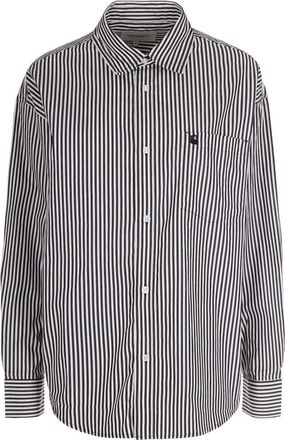 Carhartt Work in Progress Femme, Chemises, Noir, Taille: 38 FR Daldry Stripe Shirt