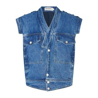 Lollys Laundry SamLL Vest SL Veste - - Jackets - Damen - Blau - XS