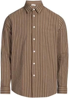 Sams&oslash;e & Sams&oslash;e Chemise col classique &agrave; rayures en coton biologique