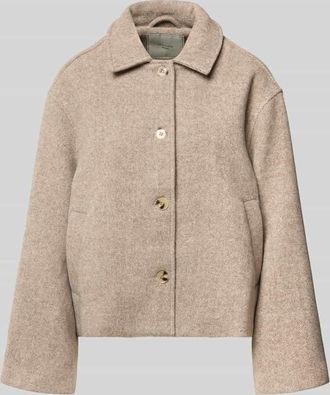 Neo Noir Jacke aus Woll-Mix mit Knopfleiste Modell Hamra