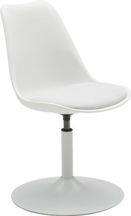 MID.YOU Mid.you Stuhl, Weiß, Beige, Metall, Kunststoff, Textil, rund, 47.5x88x52 cm, Stühle