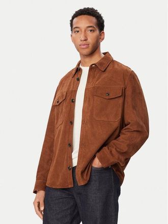 Tommy Hilfiger Lederjacke MW0MW44839 Braun Oversize