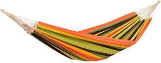 Amazonas Sandals XXL Komfort Hängematte Paradiso Esmeralda handgefertigt in Brasilien 250cm x 175cm bis 200kg in Buntgestreift