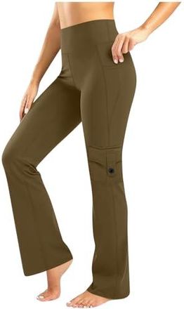 Generic Legging respirant et &eacute;lastique pour femme avec taille, poche boutonn&eacute;e et coupe &eacute;troite pour le yoga et le pantalon de surv&ecirc;tement dhiver pour femme, 