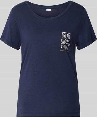s.Oliver Red Label Comfort Fit Pyjama aus Baumwoll-Viskose-Mix Modell Perfect Nights T-Shirt