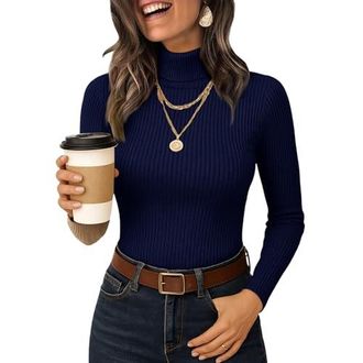 Generic Pull Femme Chic Et Elegant Rouge Fashion Oversize Hiver Cachemire Blanc Pulls, Gilets Et Sweats Chaud Vetement Laine Femmes Mode Haut V&ecirc;tements Col Ro