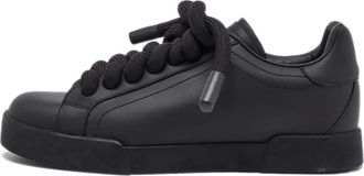Dolce & Gabbana Sneakers aus Leder - Schwarz