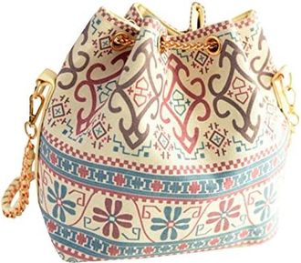 Generic Sacs mignons pour femme sac &agrave; bandouli&egrave;re cha&icirc;ne de perles sac femme sac femme pendentif perle sac &agrave; main femme cha&icirc;ne ethnique sac &agrave; main seau sac &agrave; 