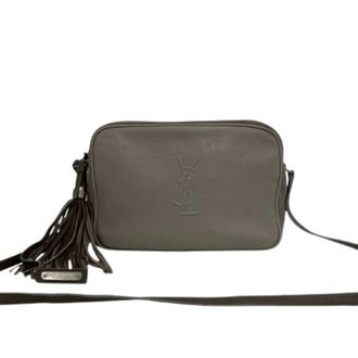 Saint Laurent Pre-owned Paris Suede Leather Shoulder Bag - - Pre-owned - Damen - Grau - ONE SIZE